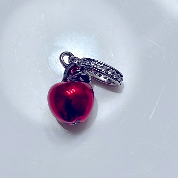 Independent | Jewelry | Murano Glass Red Apple Charm S925 Sterling ...
